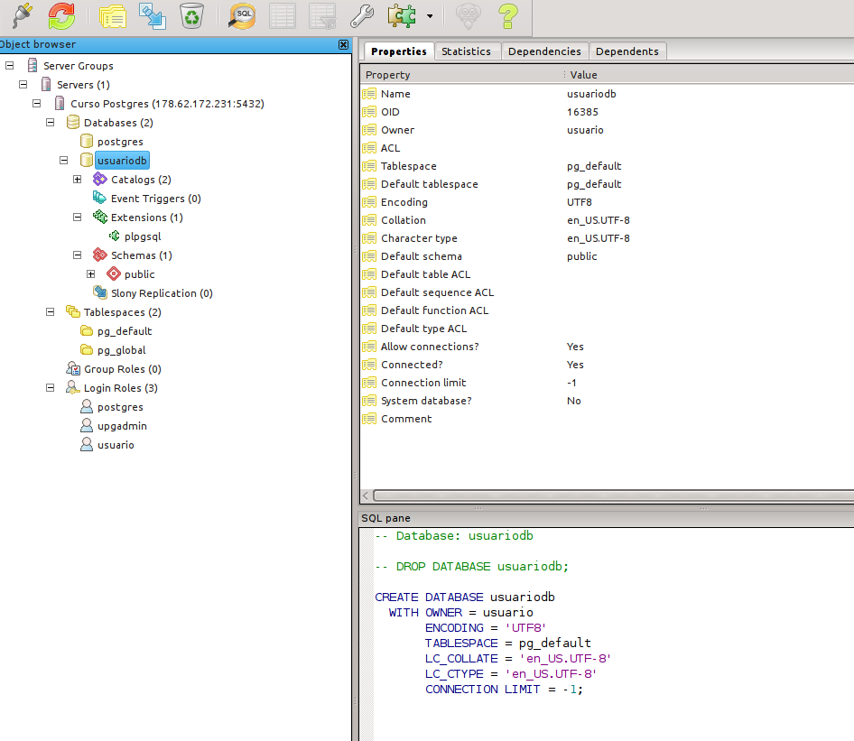 Formación PostgreSQL